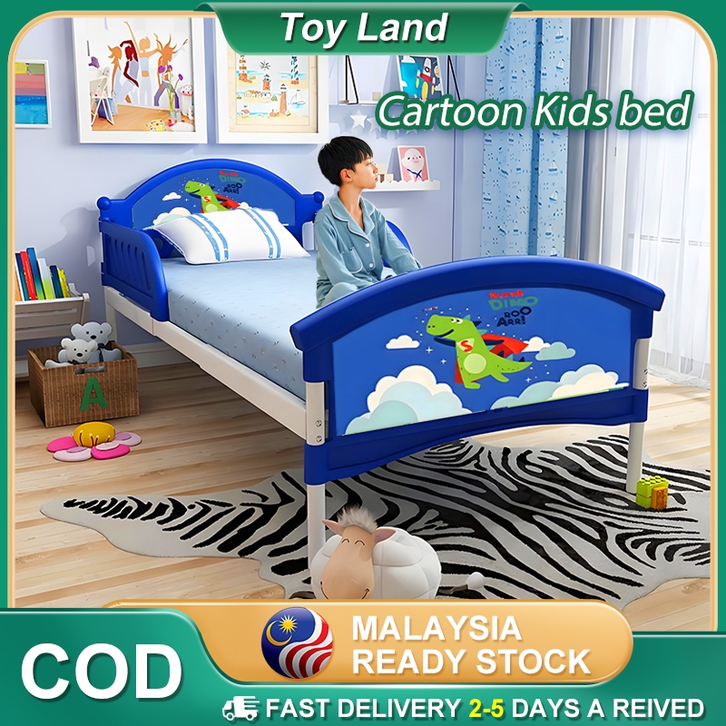 Kids bed Cartoon Katil kanak-kanak Children bed 2-10years old | Shopee ...