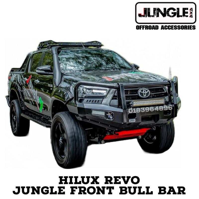 JUNGLE BULL BAR DEPAN BUMPER BESI FRONT BUMPER FOR HILUX VIGO REVO ...