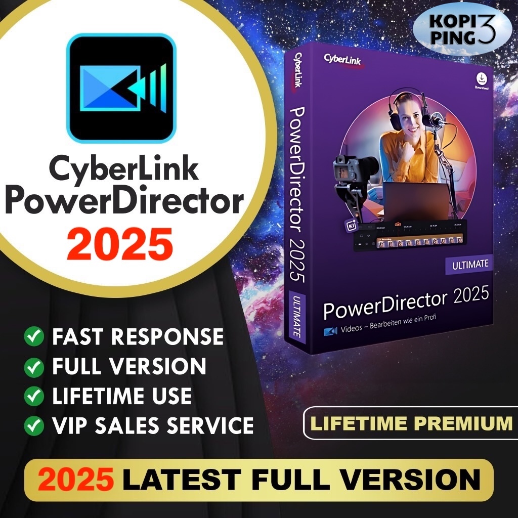 CyberLink PowerDirector 23 Ultimate 2025 for 𝗪𝗶𝗻𝗱𝗼𝘄𝘀 | Shopee Malaysia