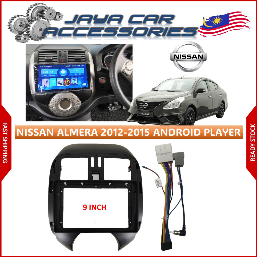 Android Player Casing 9" Nissan Almera 2012-2015 ( with Socket Nissan ...