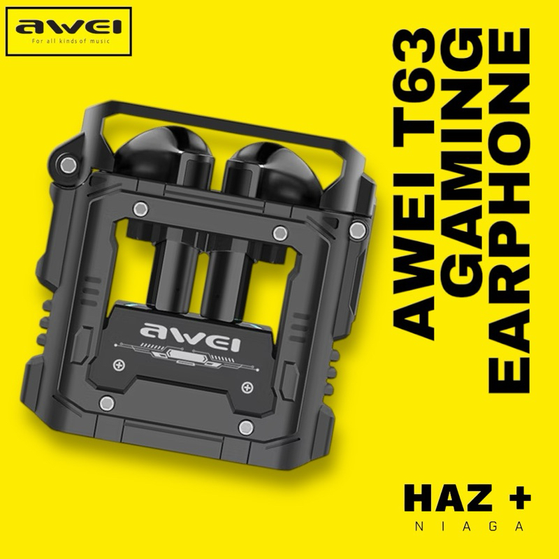 Awei T63 True Wireless Gaming Earbuds with Charging Case Bluetooth ...