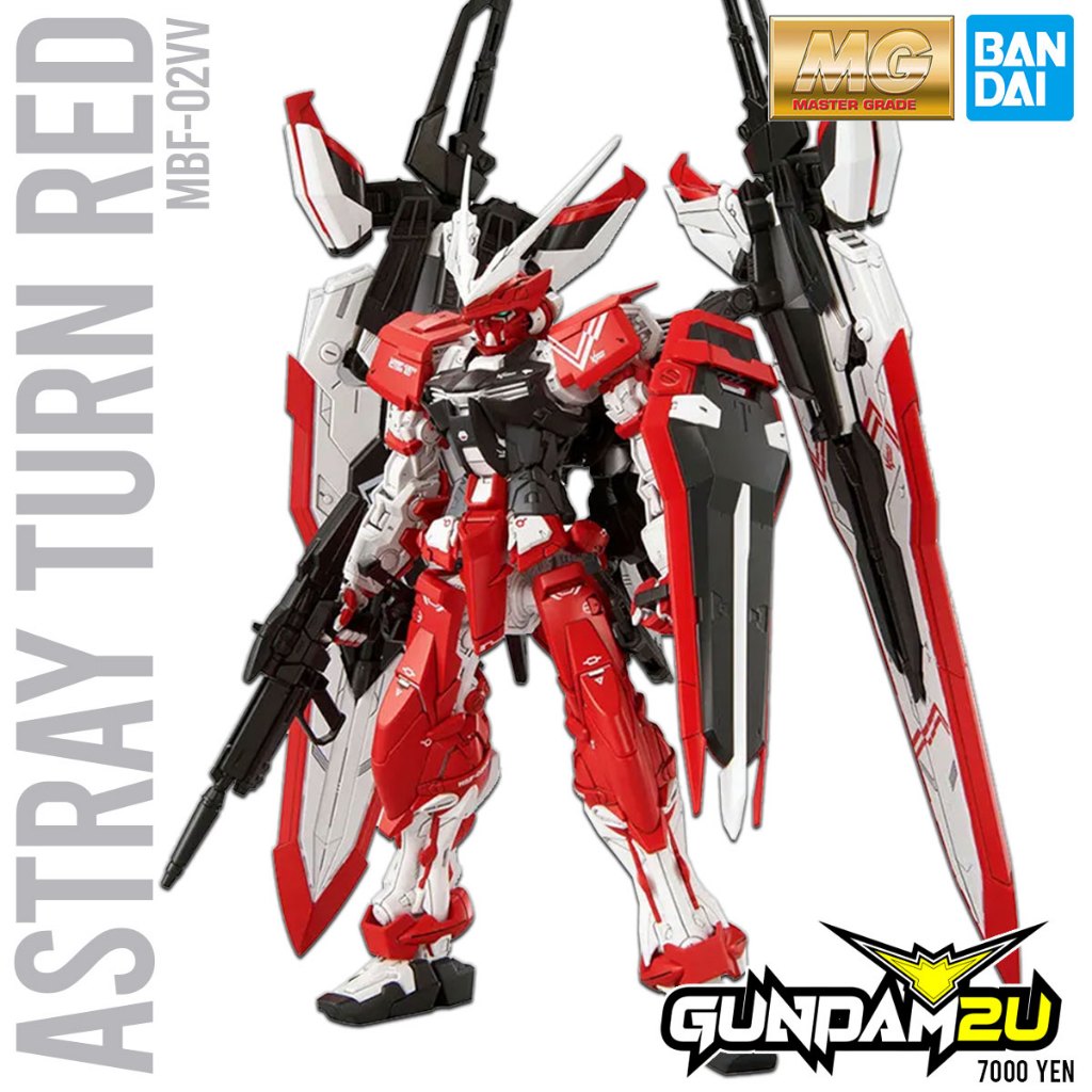 BANDAI MG 1/100 Gundam Astray Turn Red - Plastic Model Kit Master Grade ...