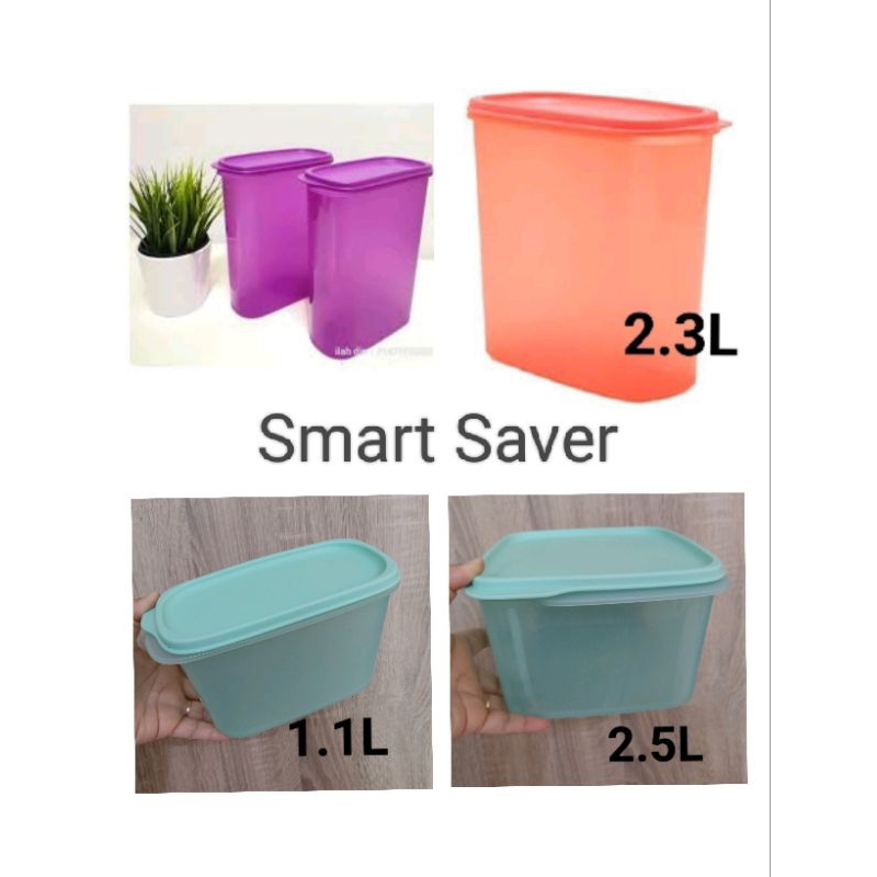 Tupperware Smart Saver Oval & Square 1.1L, 2.5L, 5.4L (1 pc) | Shopee Malaysia