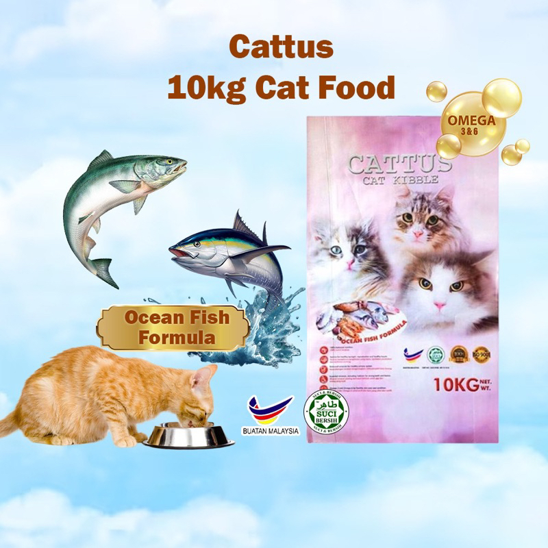 CATTUS DRY CAT FOOD WITH OCEAN FISH 10kg | Shopee Malaysia