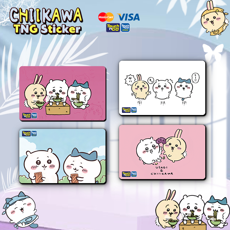 Chiikawa TNG Pelekat - Tng Touch N Go/Bank kad pelekat pelindung (Beli ...