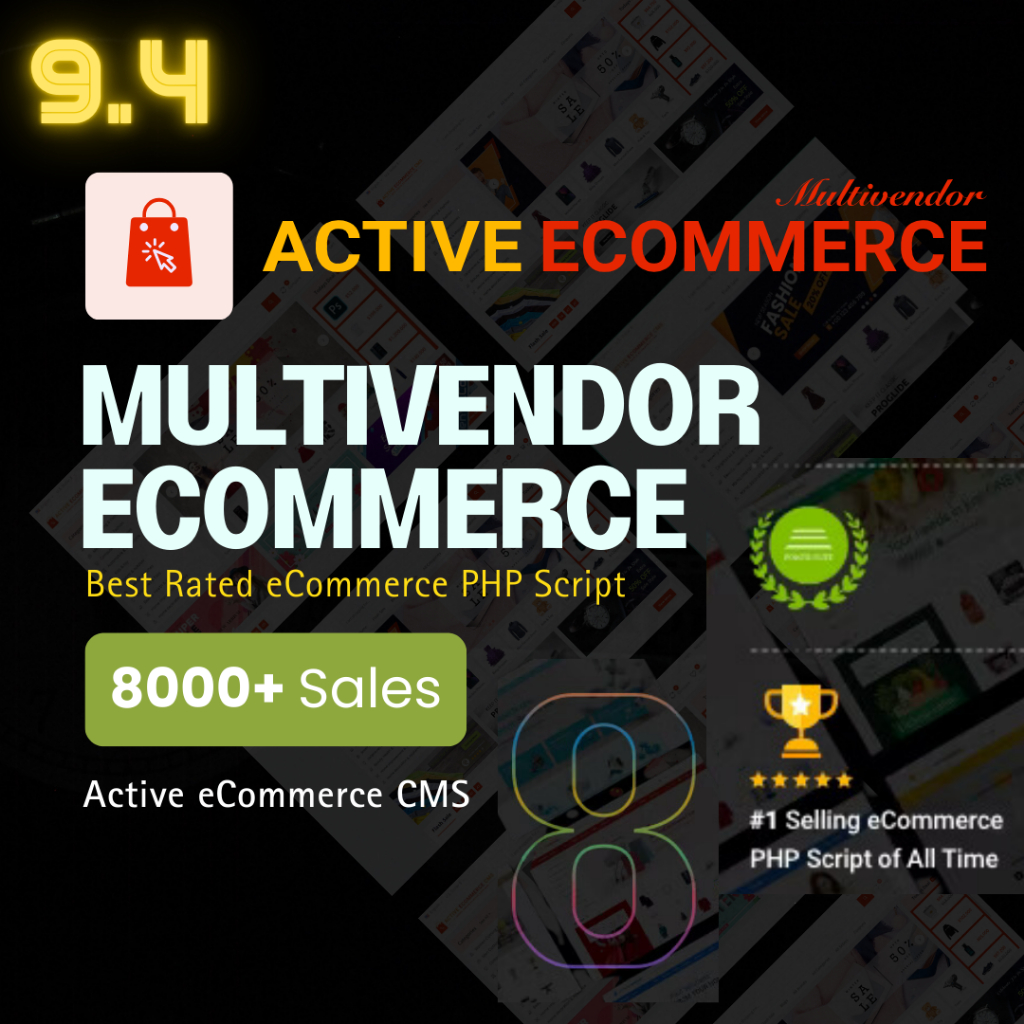 Active eCommerce CMS |MULTIVENDOR ECOMMERCE| Responsive Best Ready Launch Ecommerce Website CMS ...