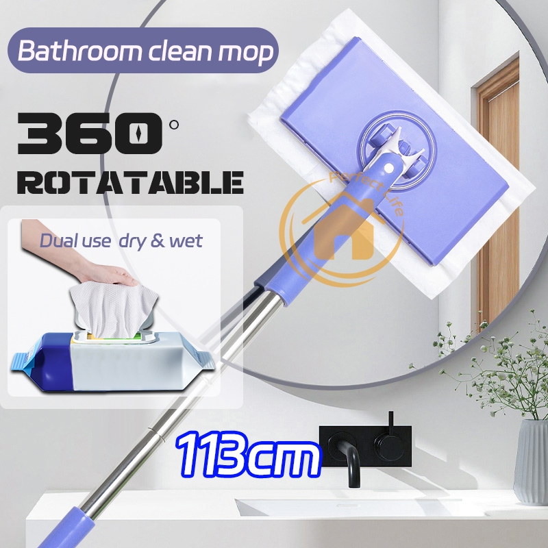 Flat Mop Tisu Pakai Buang Wet Dry Wipe Tissue Dust-absorbing Removal ...