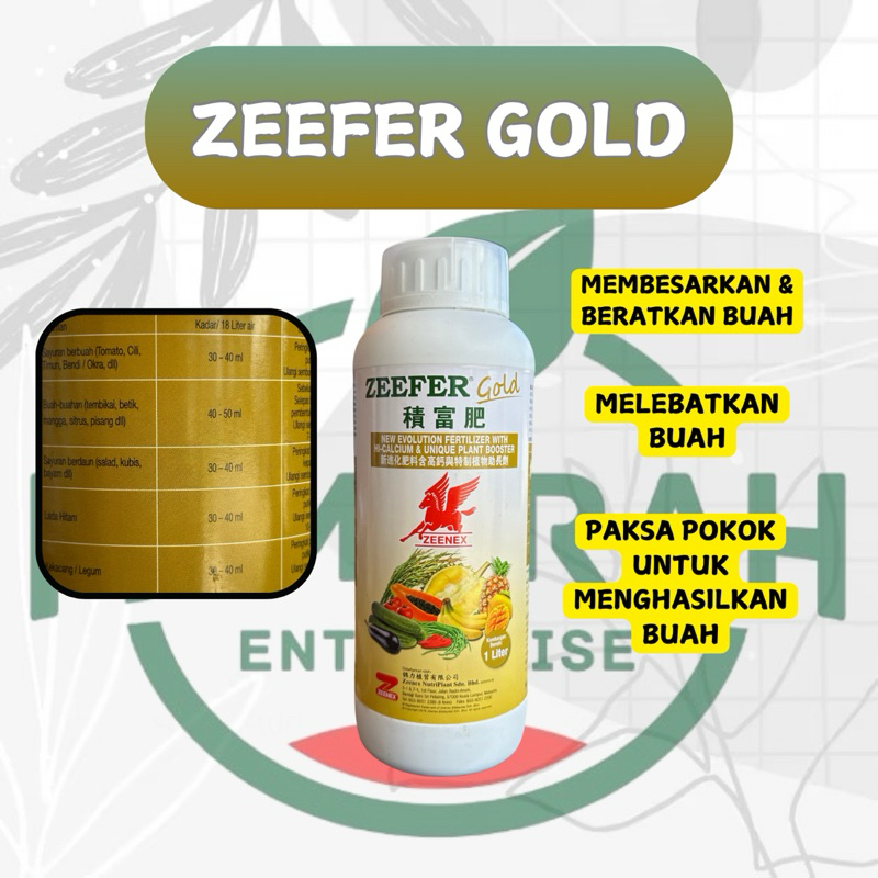 ZEEFER GOLD ZEENEX 1liter / Baja foliar hi calcium & Unique plant ...