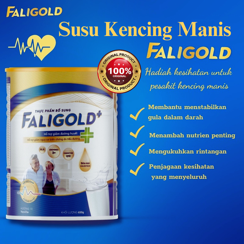FALIGOLD Milk | Susu Kencing Manis | Susu Diabetes (400g) – Balanced ...