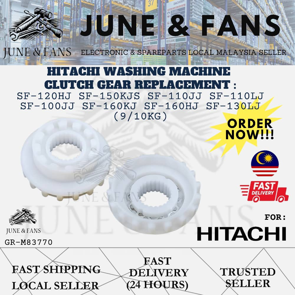 HITACHI WASHING MACHINE CLUTCH GEAR REPLACEMENT SF-100JJ SF-110JJ SF ...