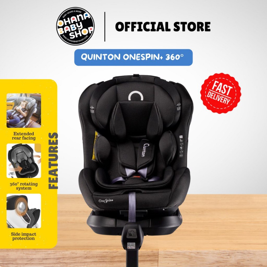 Quinton Onespin+ 360° Safety Car Seat | Car Seat Baby | Kids Car Seat ...