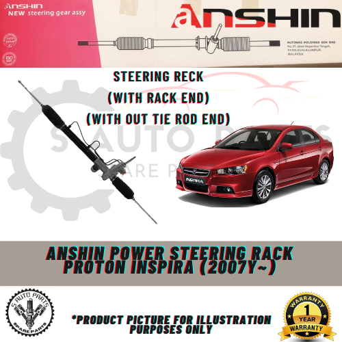 PROTON INSPIRA (2007Y~) POWER STEERING GEAR RACK -BRAND 100% ANSHIN ...