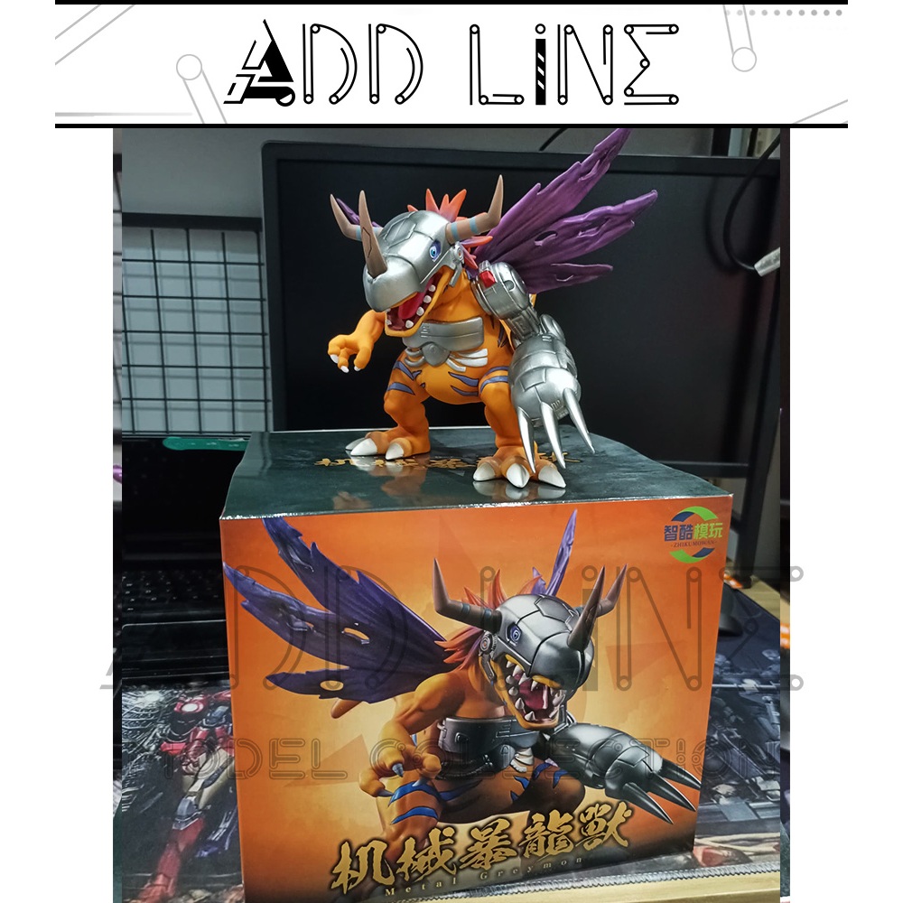 DIGIMON METALGREYMON FIGURE 数码宝贝机械暴龙兽手办模型 | Shopee Malaysia