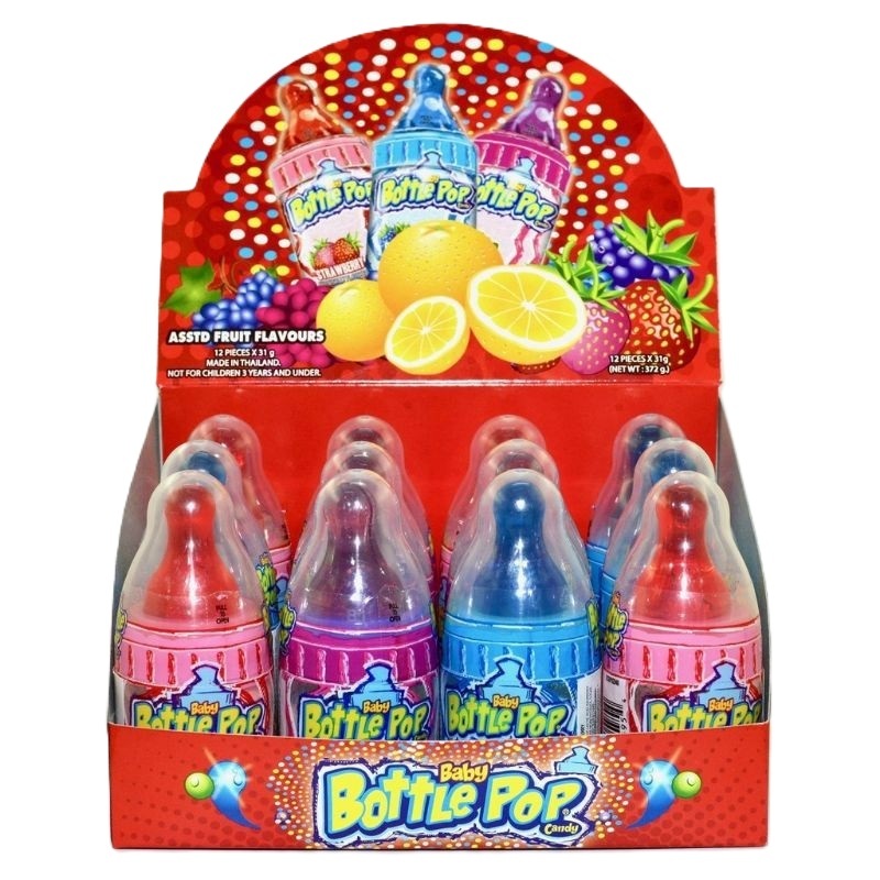 [CHILDHOOD] BAZOOKA BABY BOTTLE POP CANDY (12PCS X 31G) GULA VIRAL ...