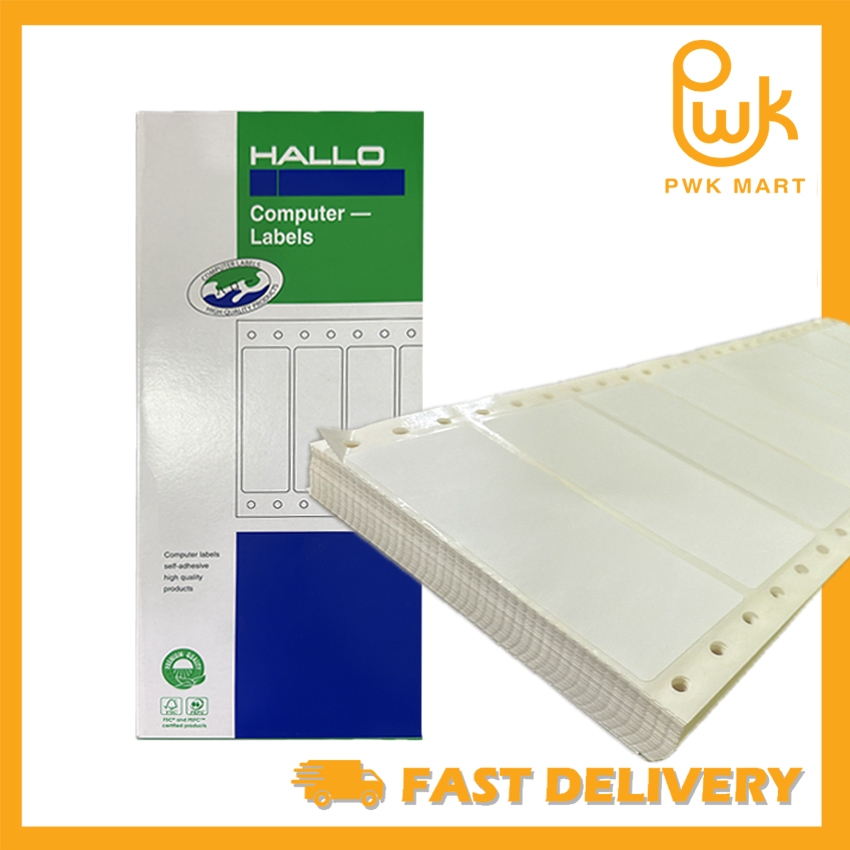 HALLO COMPUTER LABEL 35.7X101.6-S (BOX) 1000PCS | Shopee Malaysia