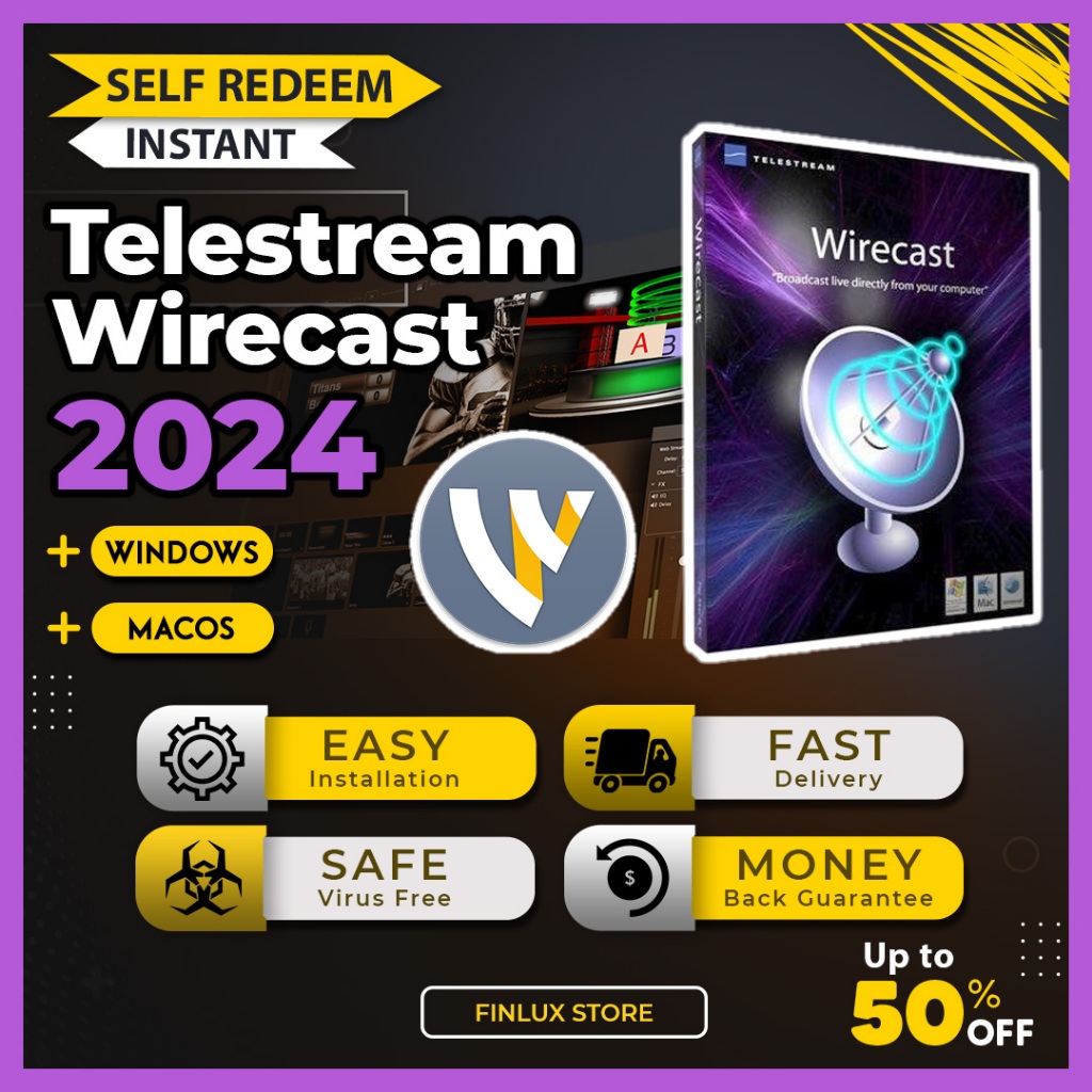 [SELF REDEEM] Telestream Wirecast Pro Lifetime For Windows & MacOS ...