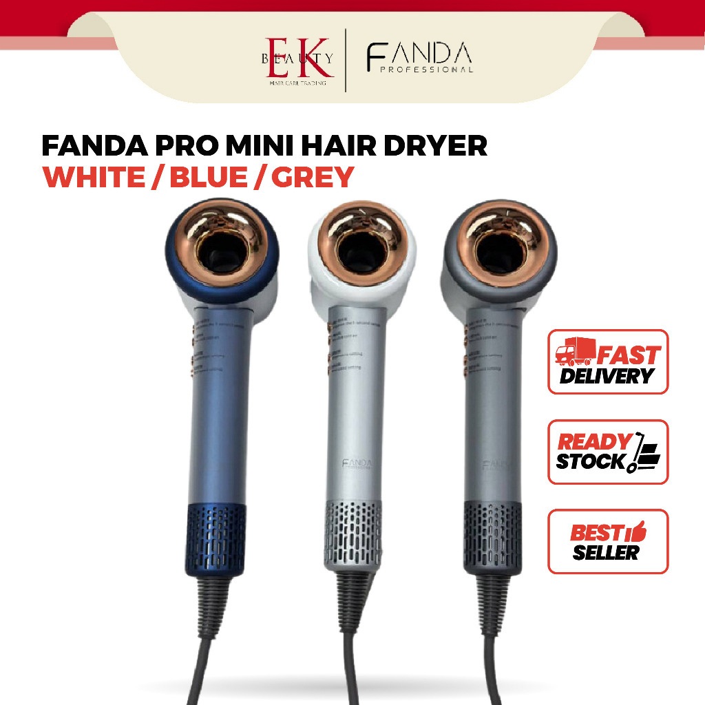 Fanda Pro Mini High-Speed Hair Dryer 高浓度水润负离子吹风机/底噪音快干护发 | Shopee Malaysia