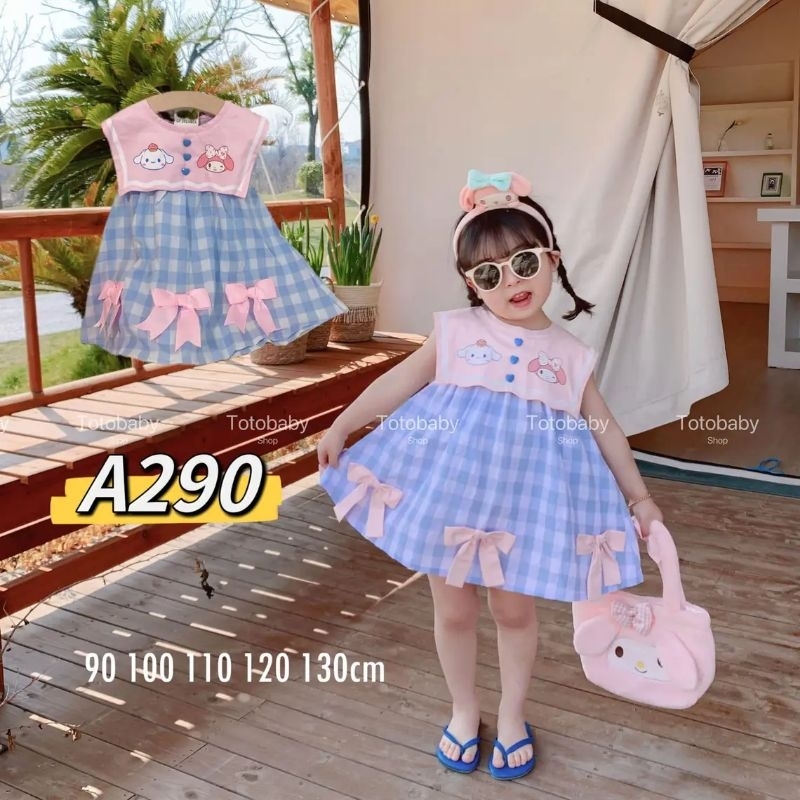 Sanrio Melody Summer Princesss Girl Kids Reben Dress Birthday Pink Blue ...