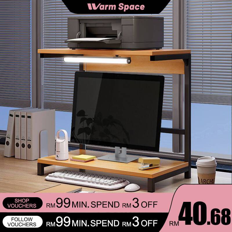 Monitor Riser Desk Organizer Printer Rack Gaming Table LED Monitor ...