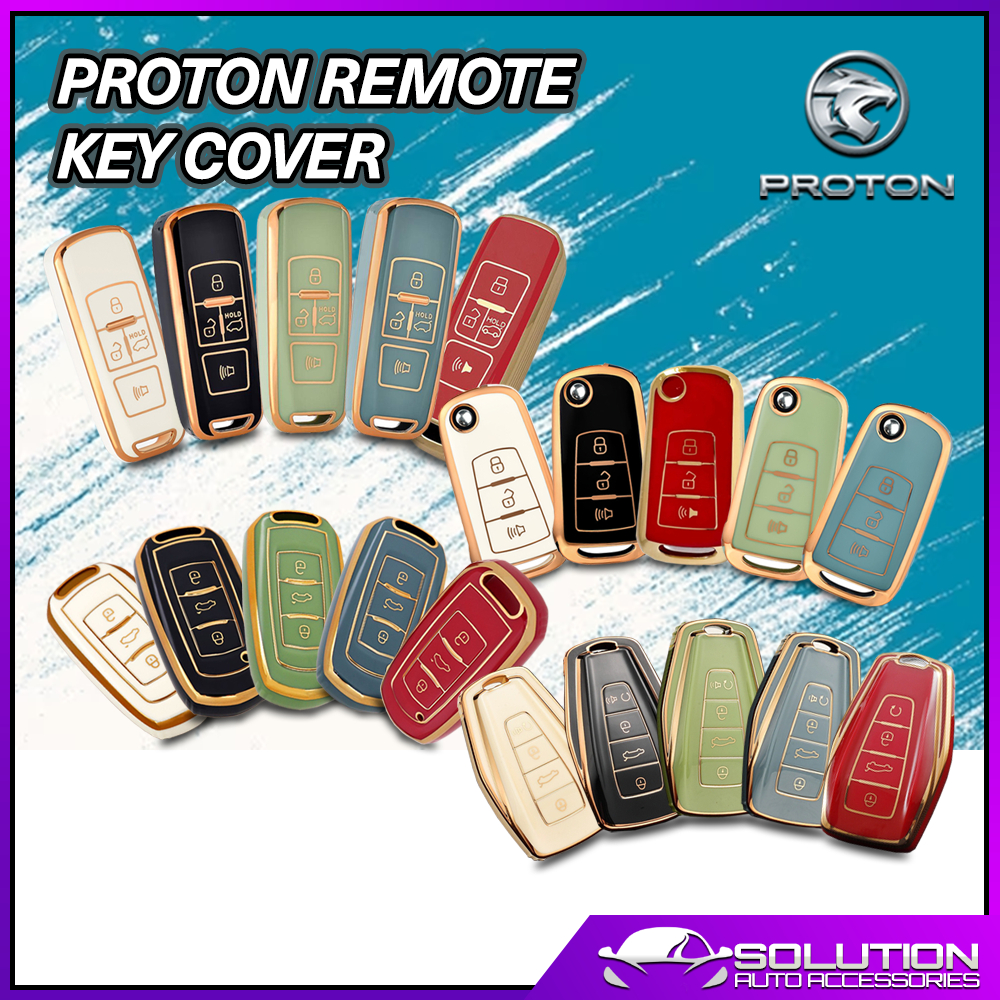 PROTON Key Cover Chrome Reflection TPU Car Key Cover X50 X70 Persona ...
