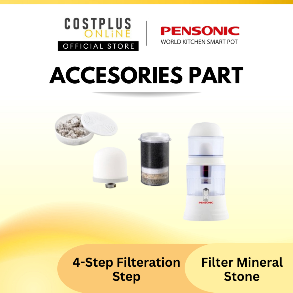 ACCESSORIES Pensonic Water Filter Pot Mineral Stone Ceramic Dome 4 ...