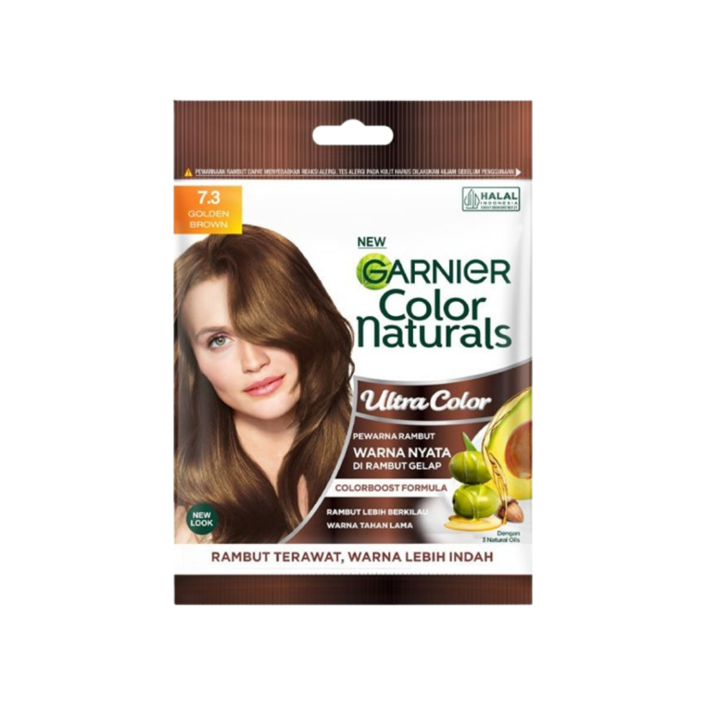 GARNIER COLOR NATURAL GOLDEN BROWN (7.3) 1S | Shopee Malaysia