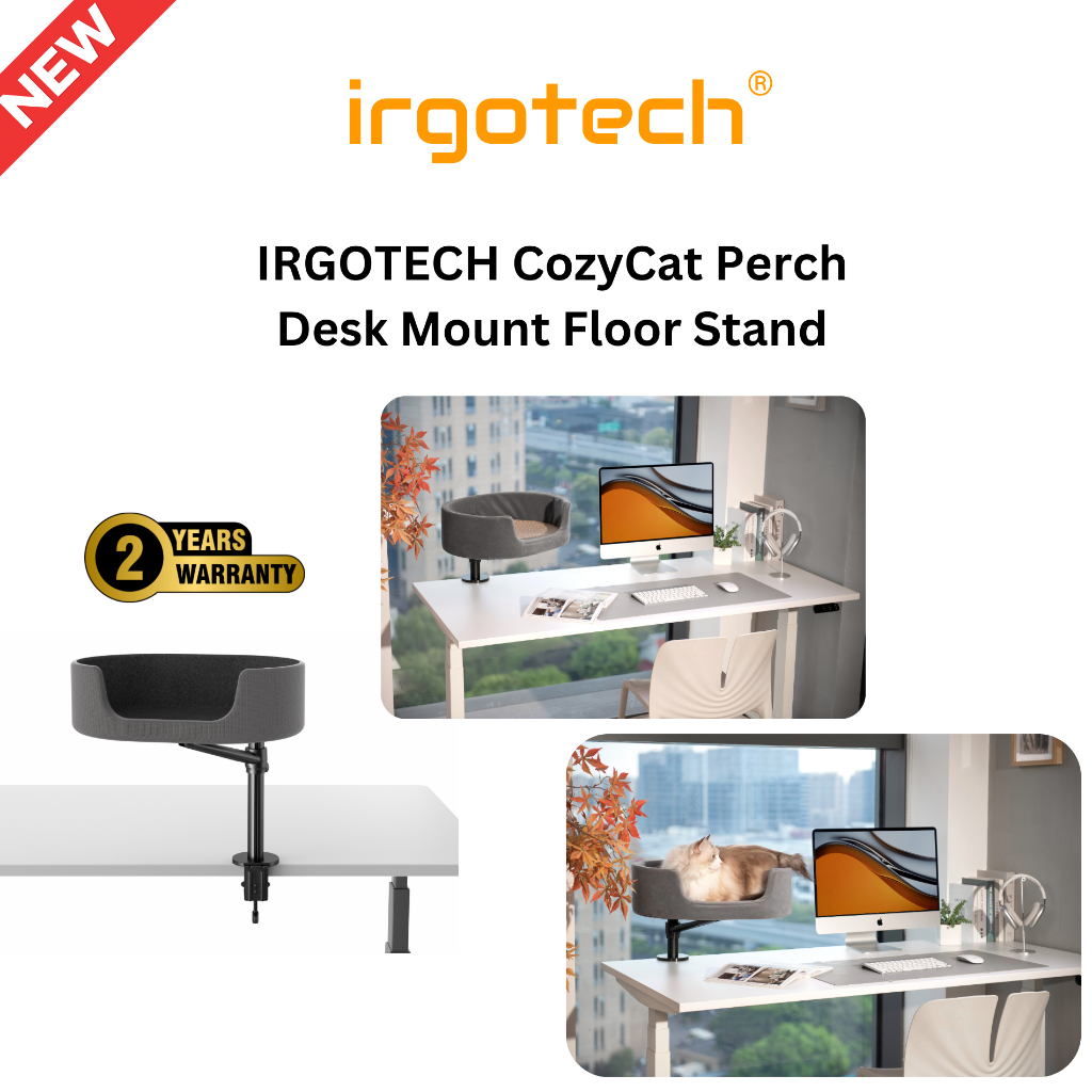 IRGOTECH CozyCat Perch Desk Mount Floor Stand | Shopee Malaysia