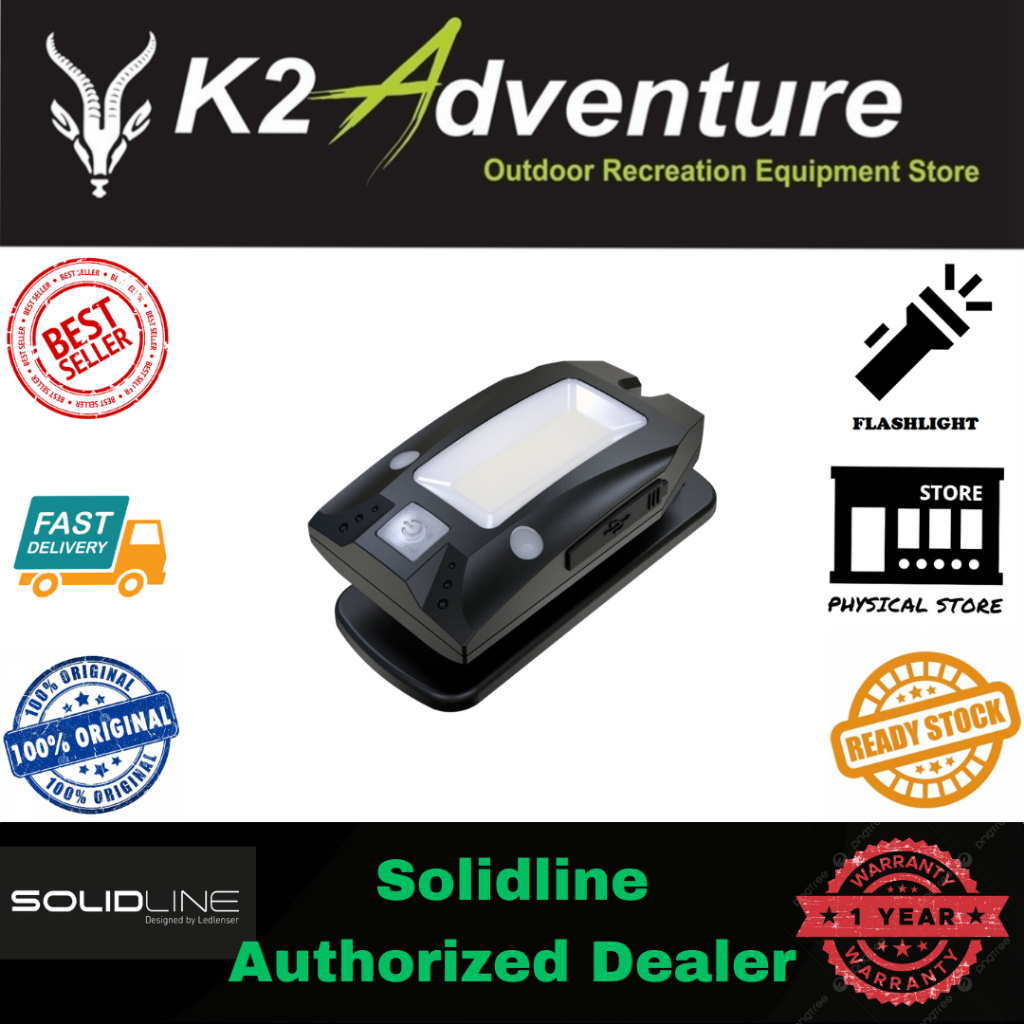 Solidline SC4R Rechargeable 200Lumens Clip Light Designed by Ledlenser ...