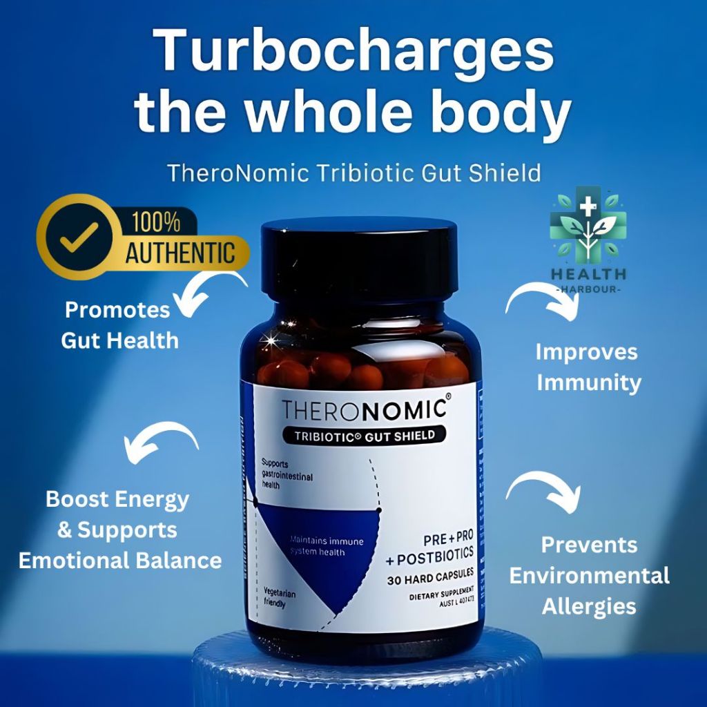 【Australia No.1】 Theronomic Tribiotic Gut Shield 30cap.【Promote Gut ...