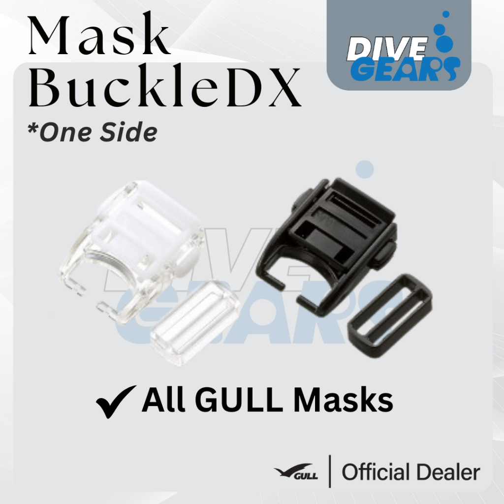 GULL Mask Buckle For All Gull's Mask Black Clear Replacement Parts ...