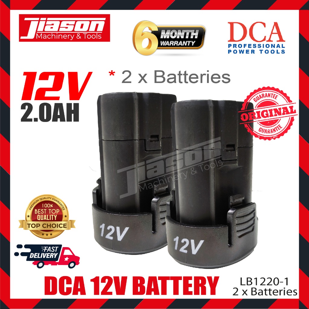 [CLEARANCE] DCA / DONG CHENG LB1220-1 12V 2.0Ah Battery + DCA FFCL12-4 ...