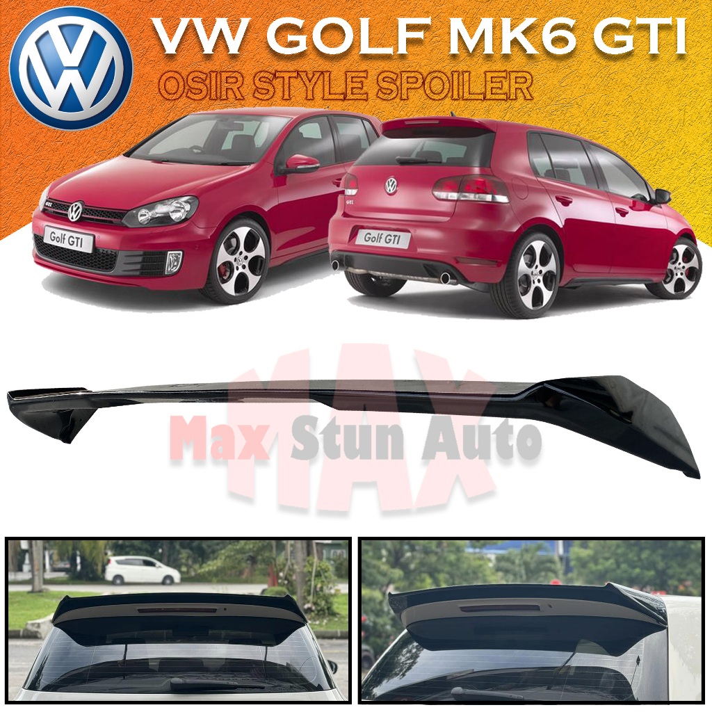 VOLKSWAGEN GOLF MK6 GTI OSIR SPOILER REAR TRUNK SPOILER VW GOLF MK6 ...