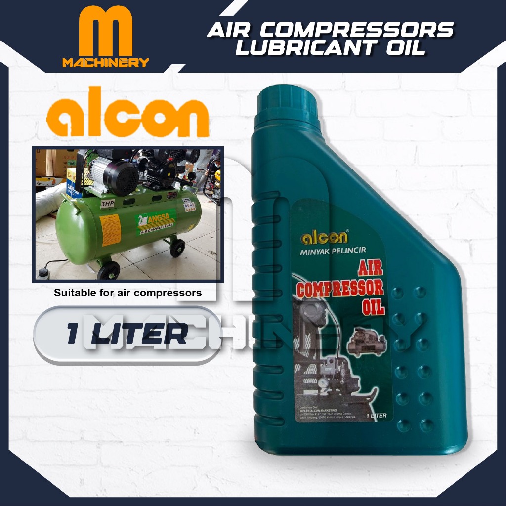 M.Machinery Alcon Professional Air Compressor Oil Lubricant Oil 1Litre ...