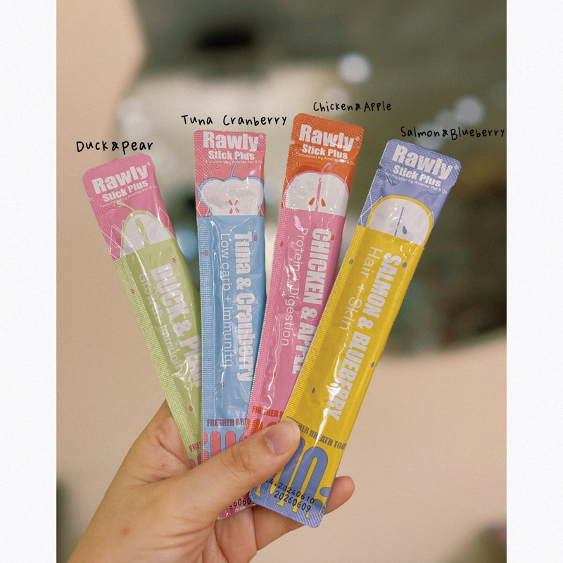 Amelisa Pet & Co Rawly Stick Plus Oral Refresh Pet Puree for Cats and ...