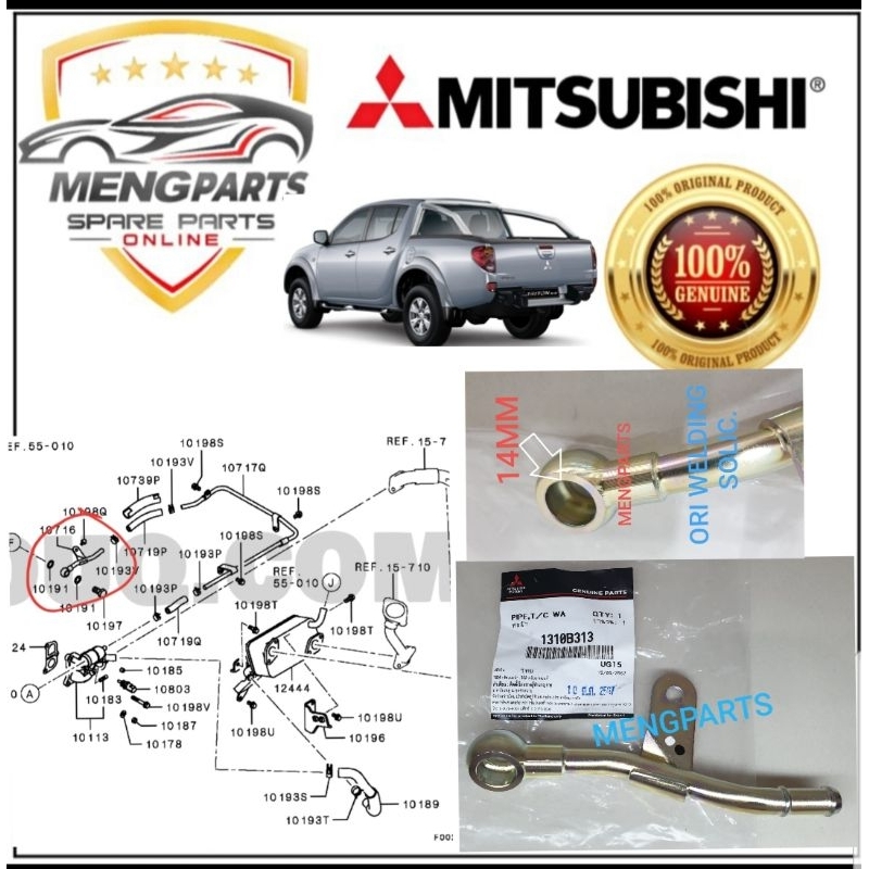 ORIGINAL MITSUBISHI TRITON & PAJERO SPORT 2.5 4D56U 16V 2095Y-2015Y ...