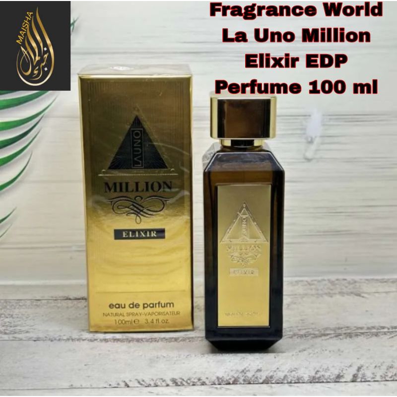 Fragrance World La Uno Million Elixir EDP Perfume 100 ML | Shopee Malaysia