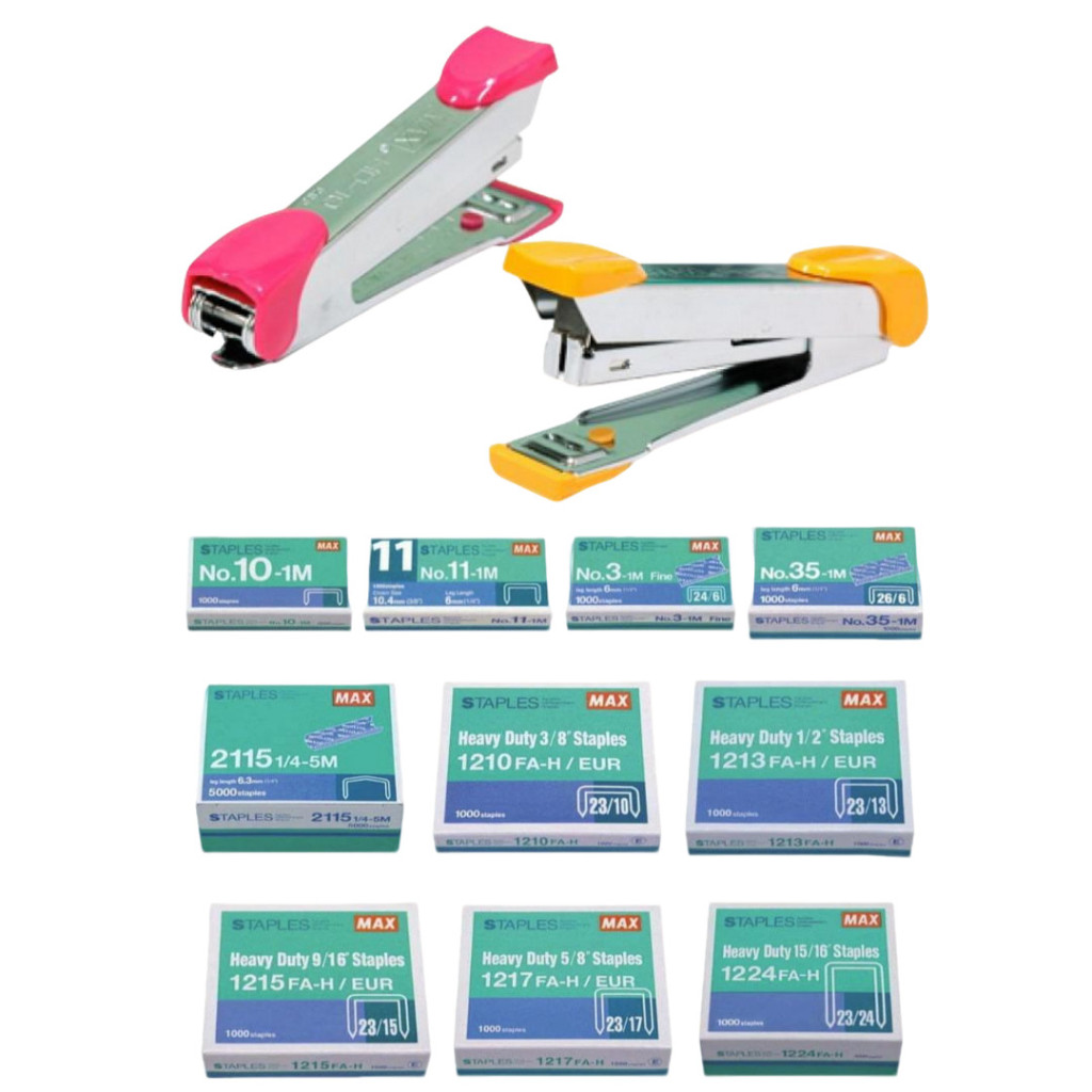 Max Stapler HD-10 Tokyo Design/Staples/Dawai Kokot/1210FA-H/1213FA-H ...
