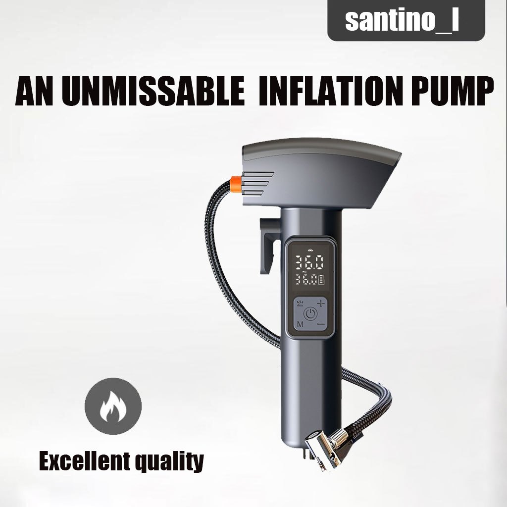 Cordless Car Tyre Inflator Tyre Pressure Pump Portable Digital Car Air ...