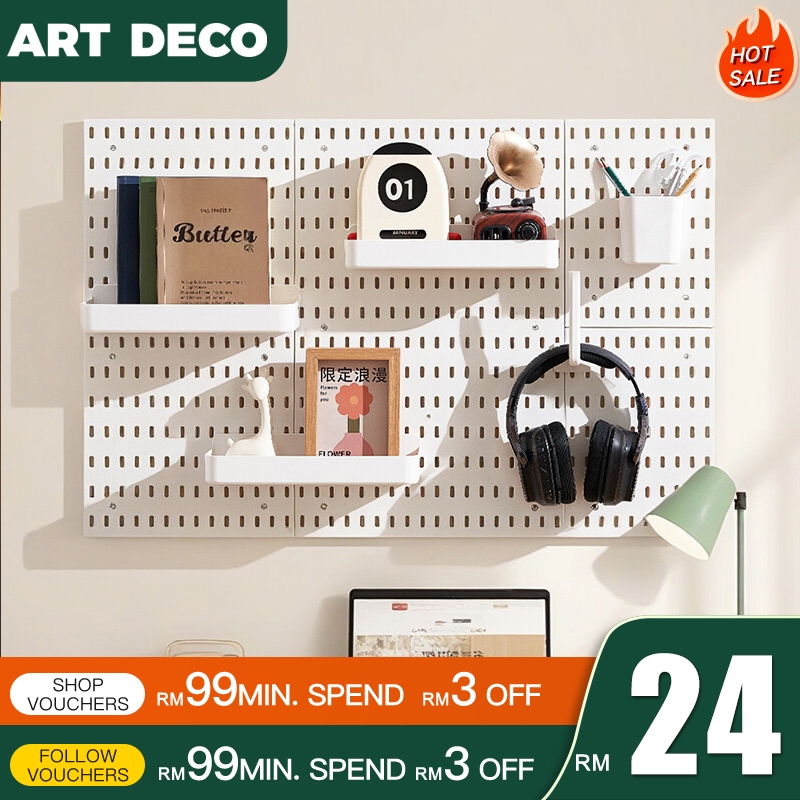 Pegboard Rack Pegboard Stand DIY Wall Shelves Board Wall Wall Mounted ...