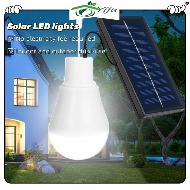 12 LED Portable Solar Light Bulb Waterproof Outdoor Camping Light ...