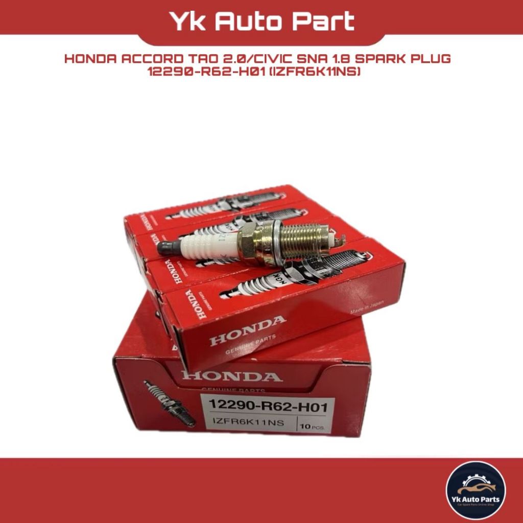 HONDA ACCORD TAO 2.0/CIVIC SNA 1.8 SPARK PLUG 12290-R62-H01 (IZFR6K11NS ...