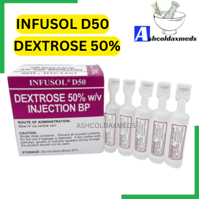 INFUSOL® D50 Dextrose 50% w/v Injection BP 10mL/Ampoules 5s or 20s/box ...