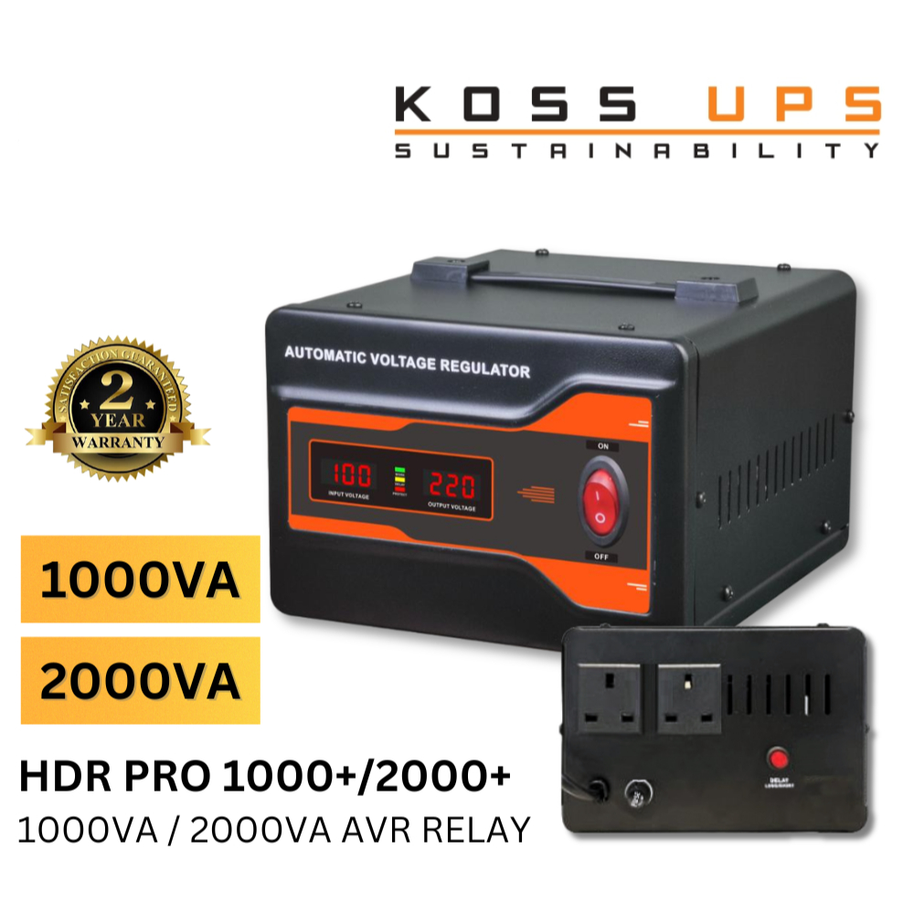 2KVA KOSS HDR Pro+ 2000 AVR AUTOMATIC VOLTAGE REGULATOR - - KOSS HDR ...