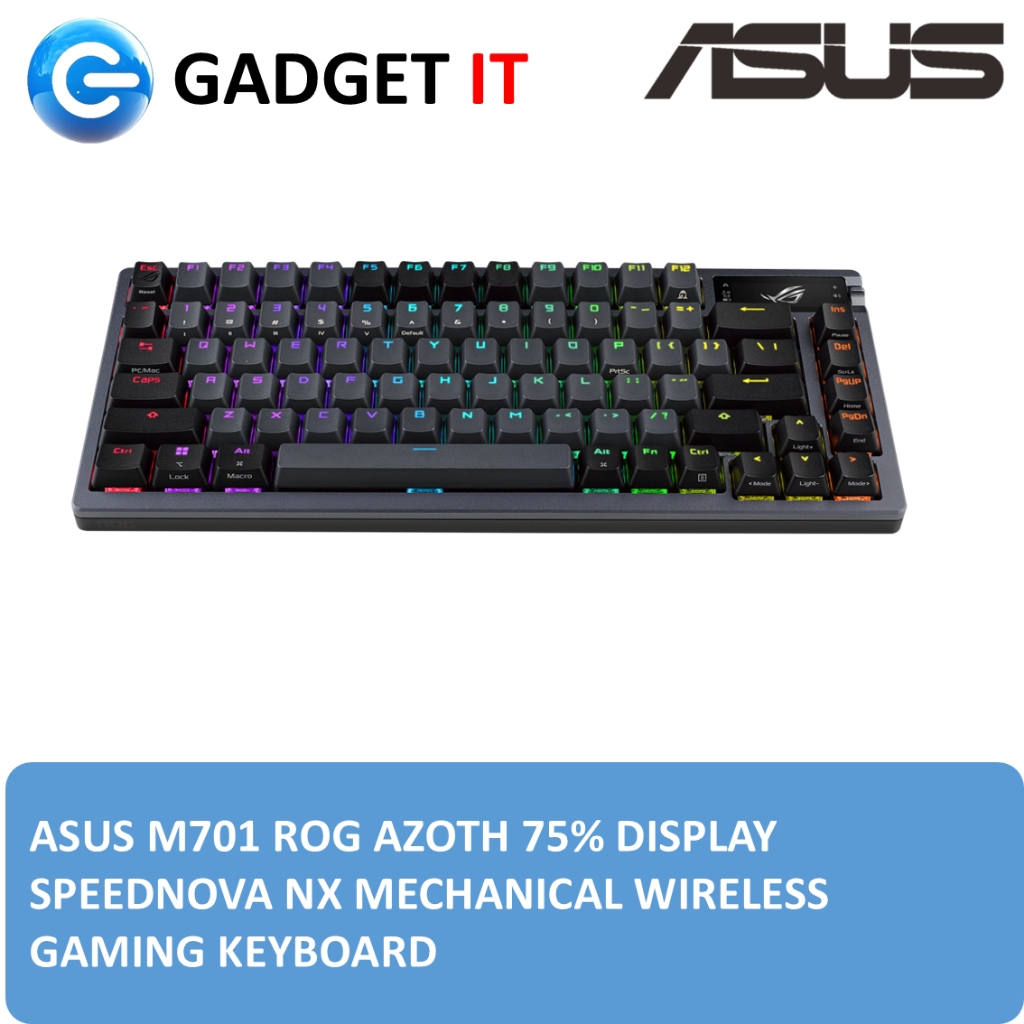 ASUS M701 ROG AZOTH 75% OLED DISPLAY SPEEDNOVA NX MECHANICAL GAMING ...