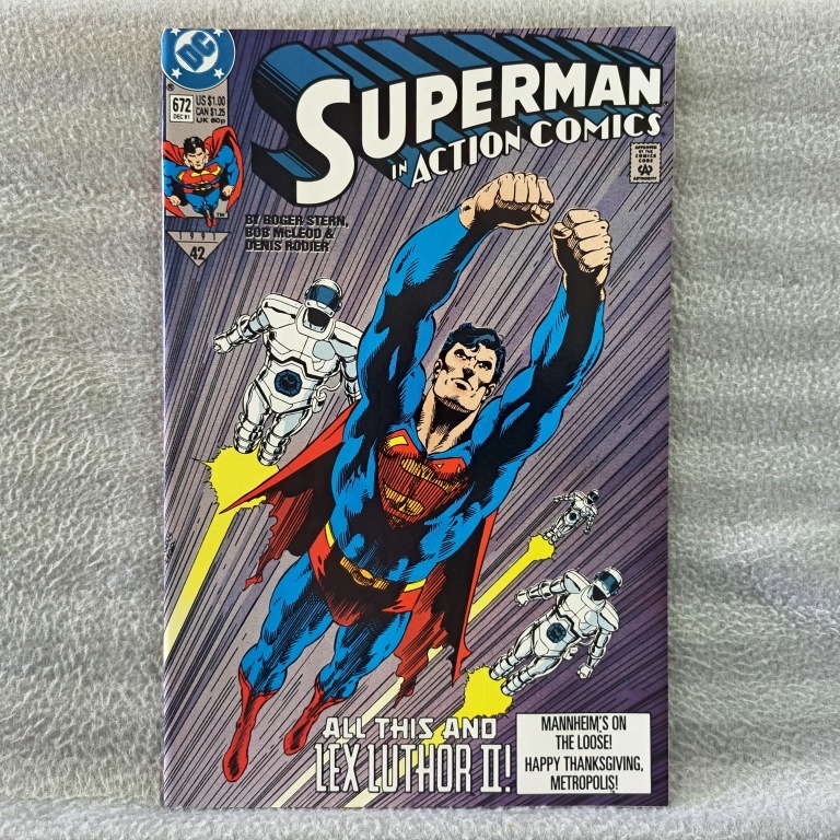 Superman: Action Comics #672 (DC Comics) Roger Stern, Bob McLeod (Key ...