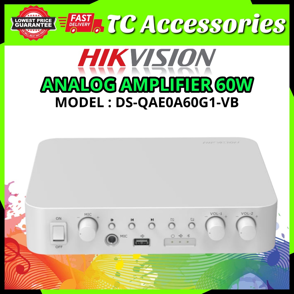 HIKVISION Audio Analog Ceiling Smarter Amplifier Speaker 60W DS ...