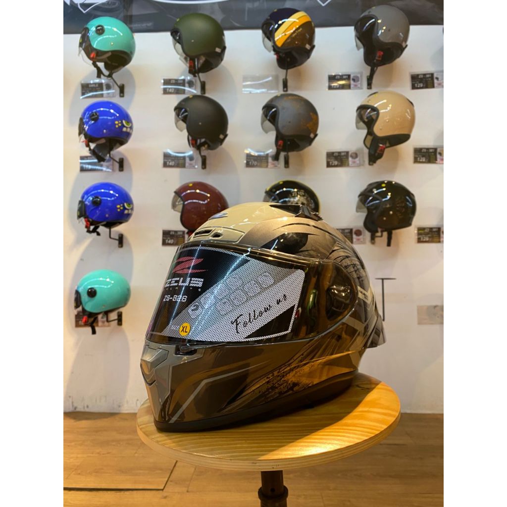 NEW FULLFACE HELMET ZEUS 826 | Shopee Malaysia