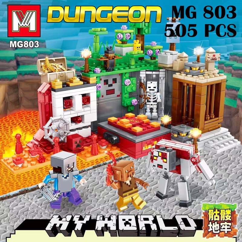 MG BLOCKS MG803 My World Minecraft Series The Skeleton Dungeons Bricks ...