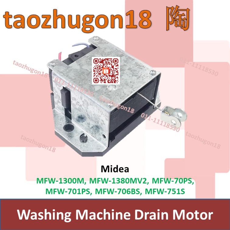 Midea Washing Machine Drain Motor Mesin Basuh MFW-1300M MFW-1380MV2 MFW ...