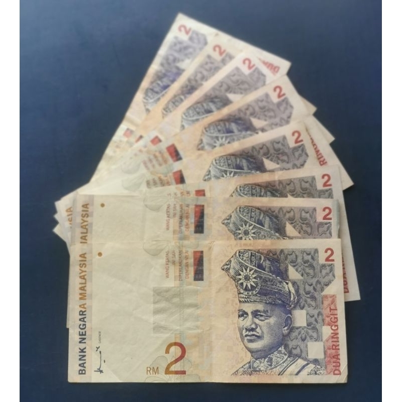 Offer Banknote Malaysia Rm2 Siri 8 Condition VF Seperti di gambar ...